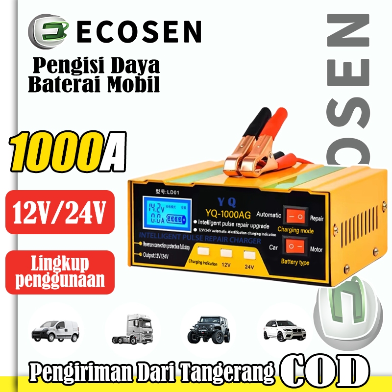 Jual Cas Aki 12V/24V Charger Aki Motor Mobil Casan Carger Cas ECOSEN ...