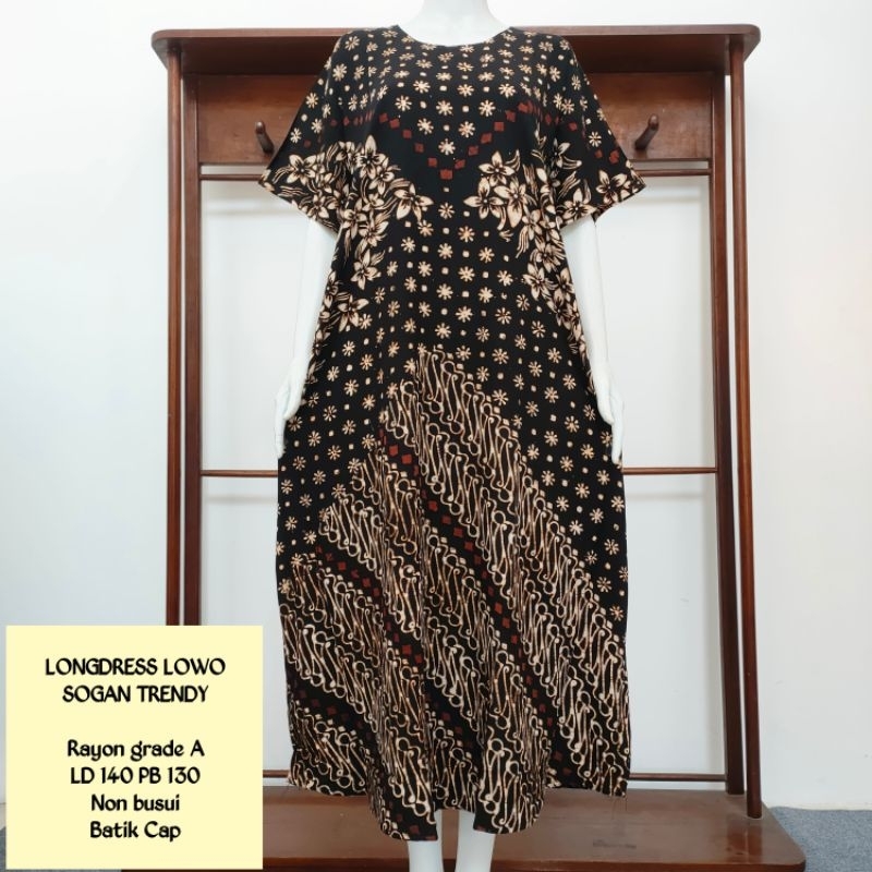 Jual BATIK AIS Daster Panjang Lowo Jumbo Semata Kaki Ld 140 Batik Sogan ...