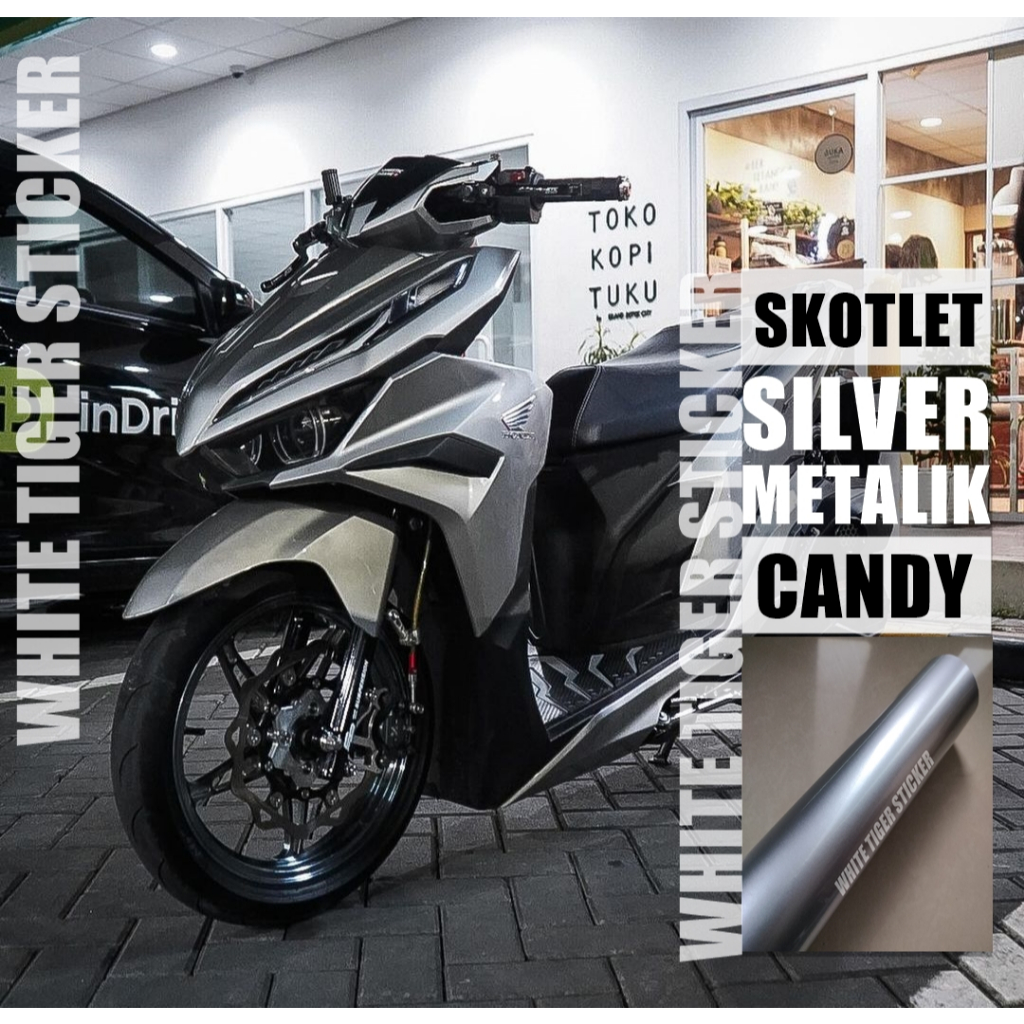 Jual SKOTLET STIKER MOTOR SILVER CANDY SCOTLITE SILVER METALIK CANDY ...