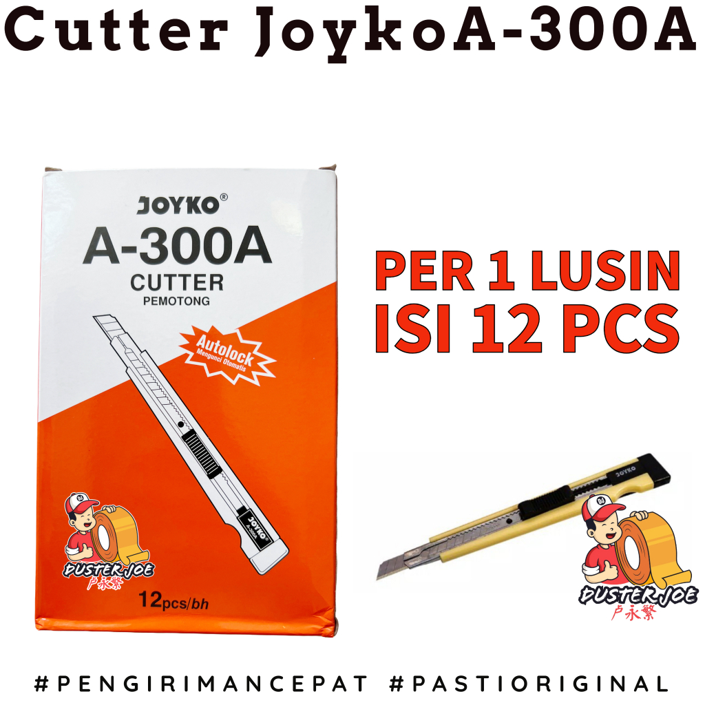 Jual [PER 1 PACK] Cutter Kecil Joyko A300A (ISI 12 PCS) | Shopee Indonesia