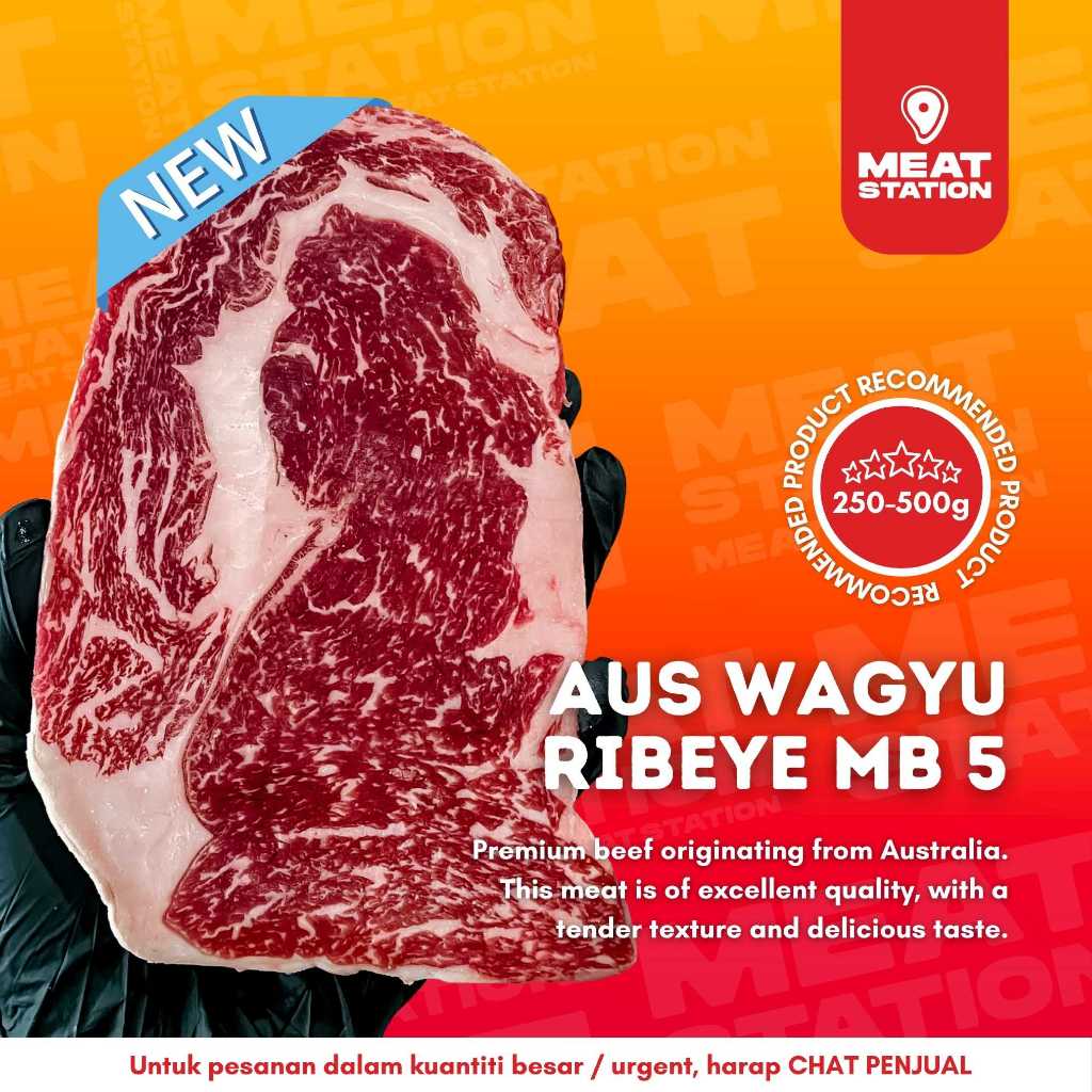 Jual Australian Wagyu Ribeye MB 5 WB / Beef Steak / Beef Import / AUS ...