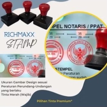 Jual Stempel Premium Notaris PPAT - Tajam Jelas | Shopee Indonesia