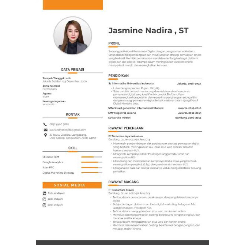 Jual Jasa pembuatan CV | Shopee Indonesia