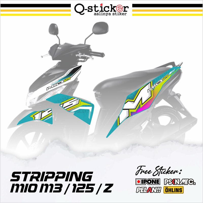 Jual Stiker Mio 125/M3 / Sticker Stripping Mio 125/M3 Model Original ...