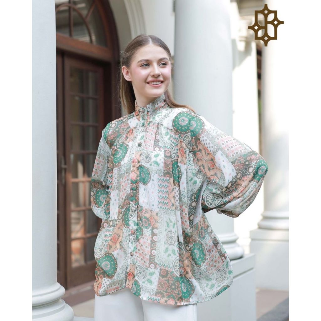 Jual SAAZZ BLOUSE GARIMA PATCHWORK - Blouse Muslimah Fashion Style ...