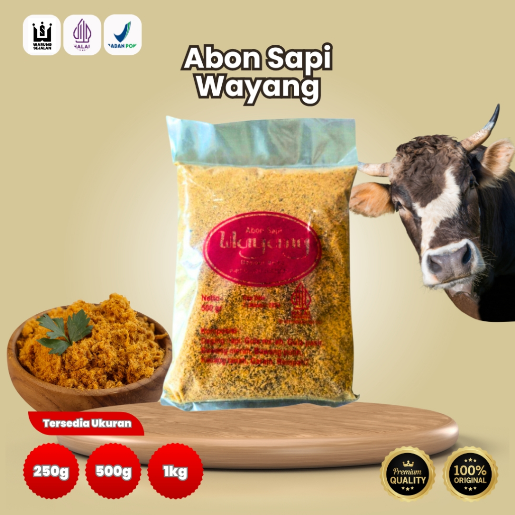 Jual Abon sapi murah abon sapi Wayang abon sapi 1kg abon sapi 500g abon ...