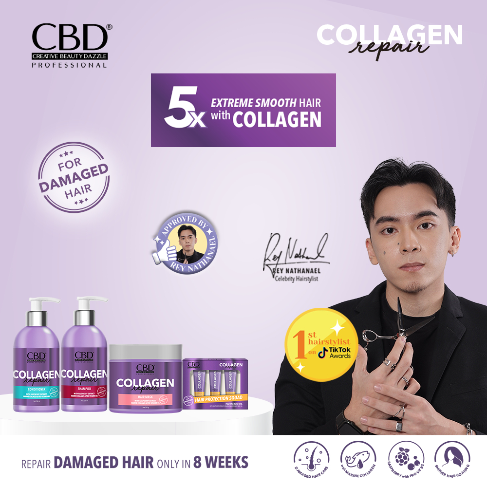 Jual CBD Collagen Bundle Paket Perawatan Rambut Rusak [Shampoo ...