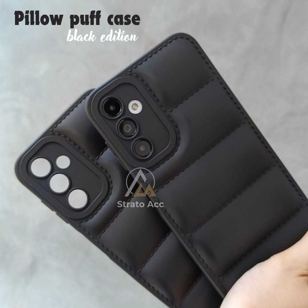 Jual BLACK Edition Pillow/Puff case/ Silikon Jacket For Samsung A01, A01 Core, A02, A02S, A03 ...