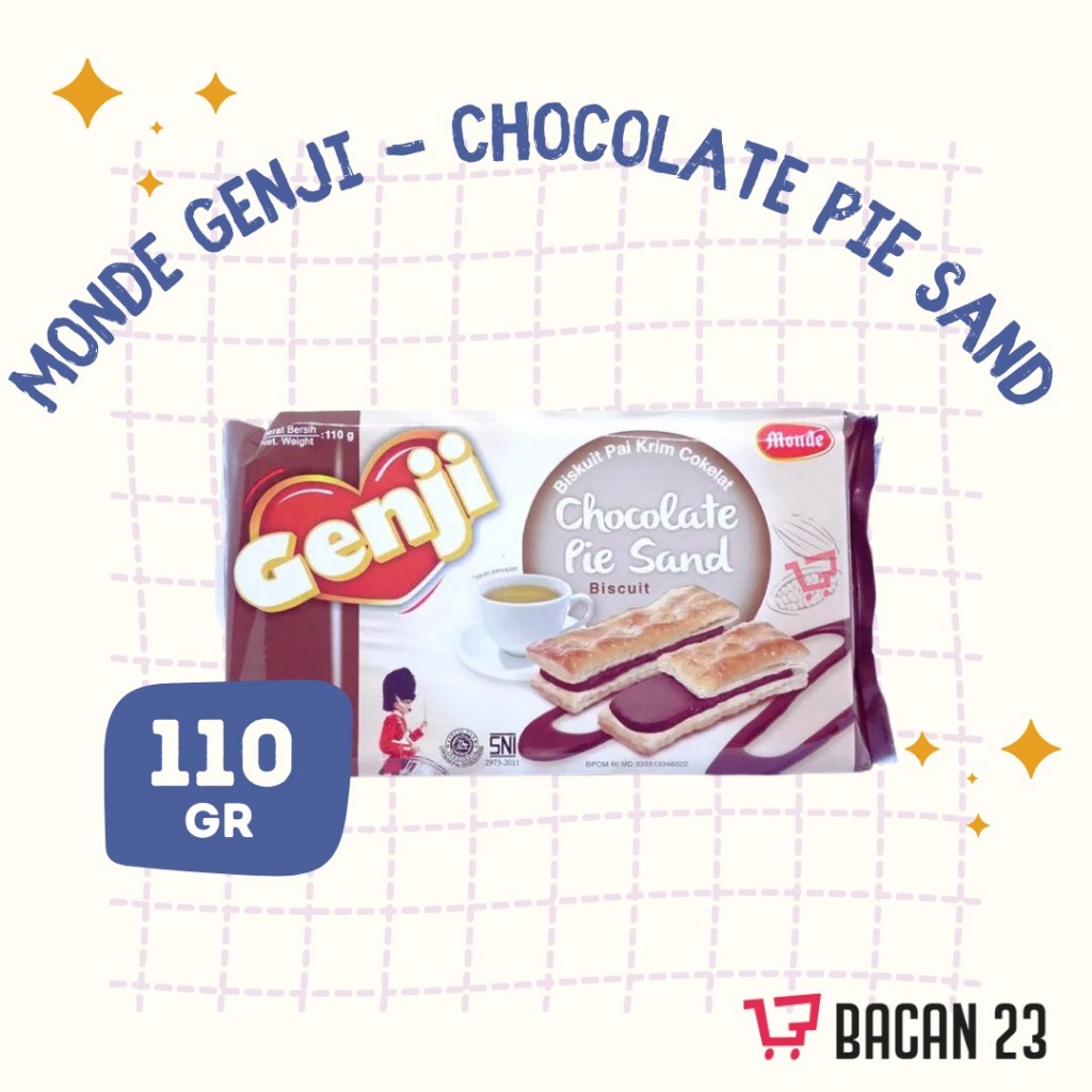 Jual Biskuit Genji Chocolate Pie Sand (110 Gr) Biskuit Monde Genji ...