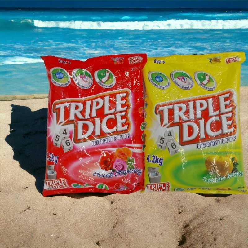 Jual ORIGINAL TRIPLE DICE DETERGENT POWDER 4.2kg | Shopee Indonesia