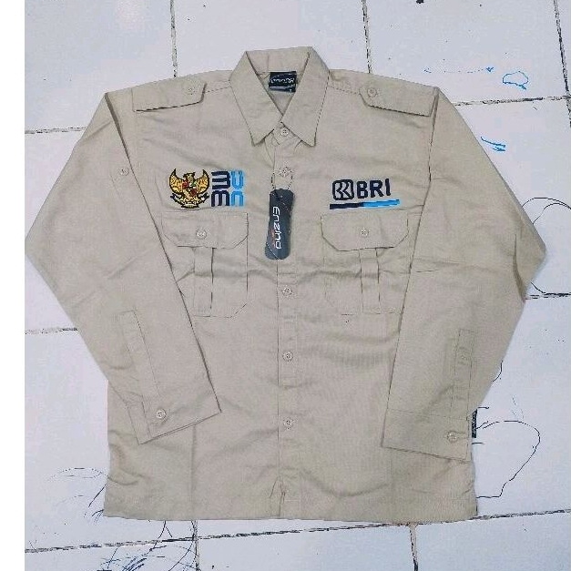 Jual kemeja kerja Bank BRI seragam kerja Brimo baju lengan panjang ...