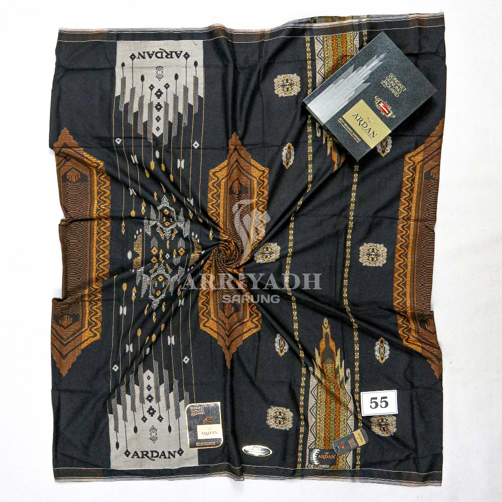 Jual Sarung Ardan Motif SGJ Songket Gunung Jaquard Putih Hitam Warna ...