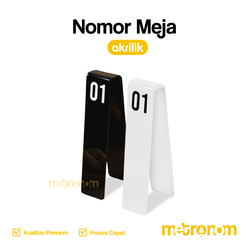 Jual Nomor Meja Akrilik Custom Table Number Model Fastfood Cafe Warung ...
