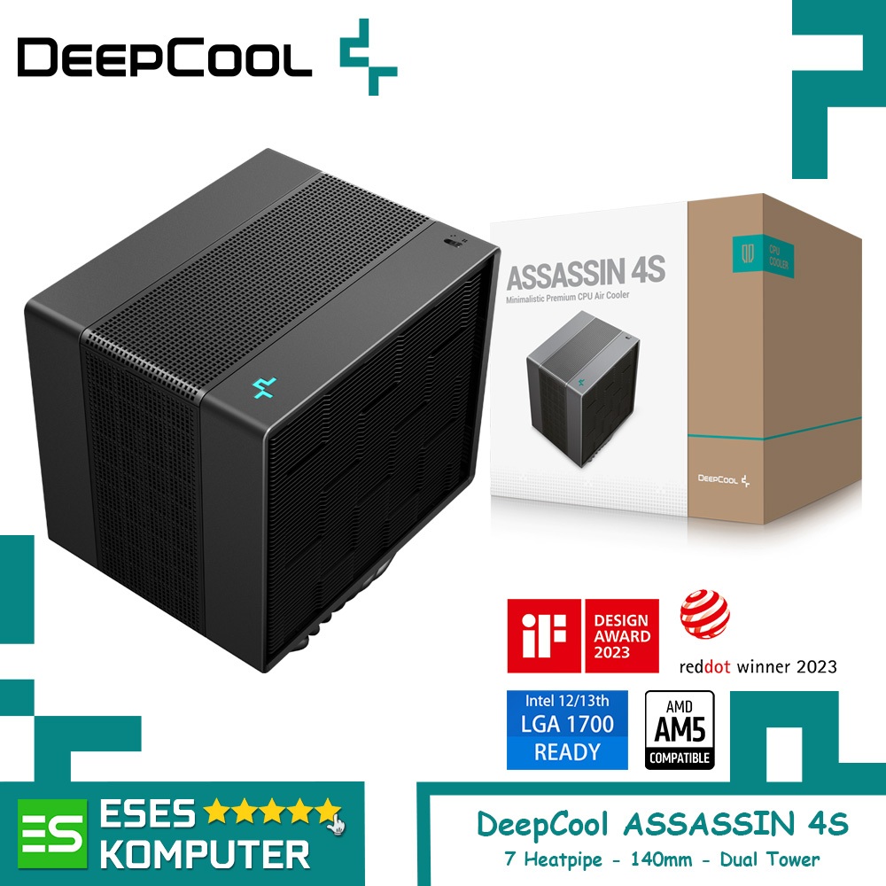Jual DeepCool ASSASSIN 4S BLACK | Minimalistic Premium Twin Tower AIR ...