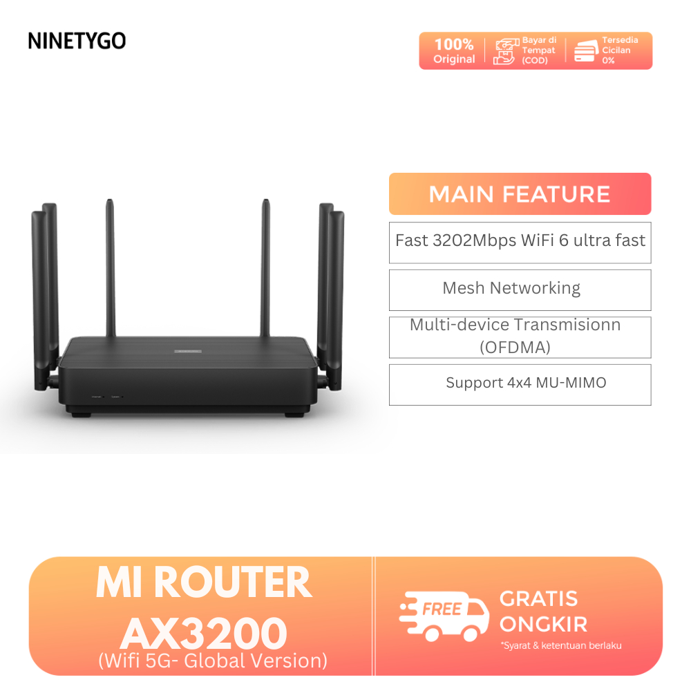Jual Mi Router AX3200 Wifi 5G- Global Version | Shopee Indonesia