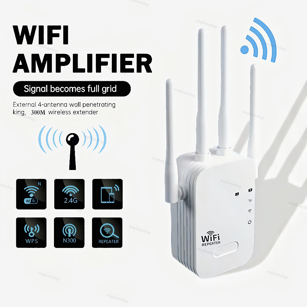 Jual [COD] 300M Wifi Repeater Wifi Wireless Range Extender Router Penguat Sinyal Penguat Sinyal ...