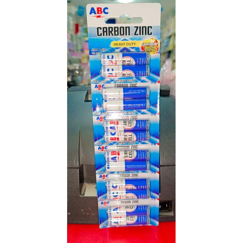 Jual BATERAI ABC BIRU AAA 1,5V REMOTE/AC TV CARBON ZINC HEAVY DUTY ( 1 ...