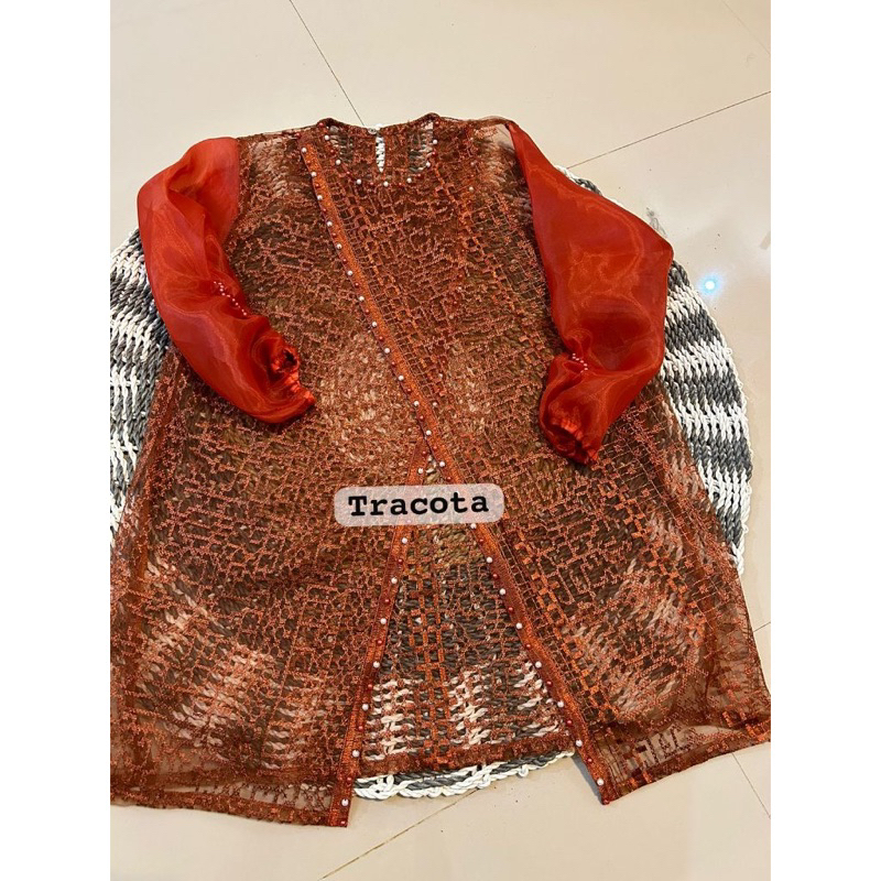 Jual Zize Outer Brokat Organza Premium Ful Payet/Vest Tunik Baju Wanita ...