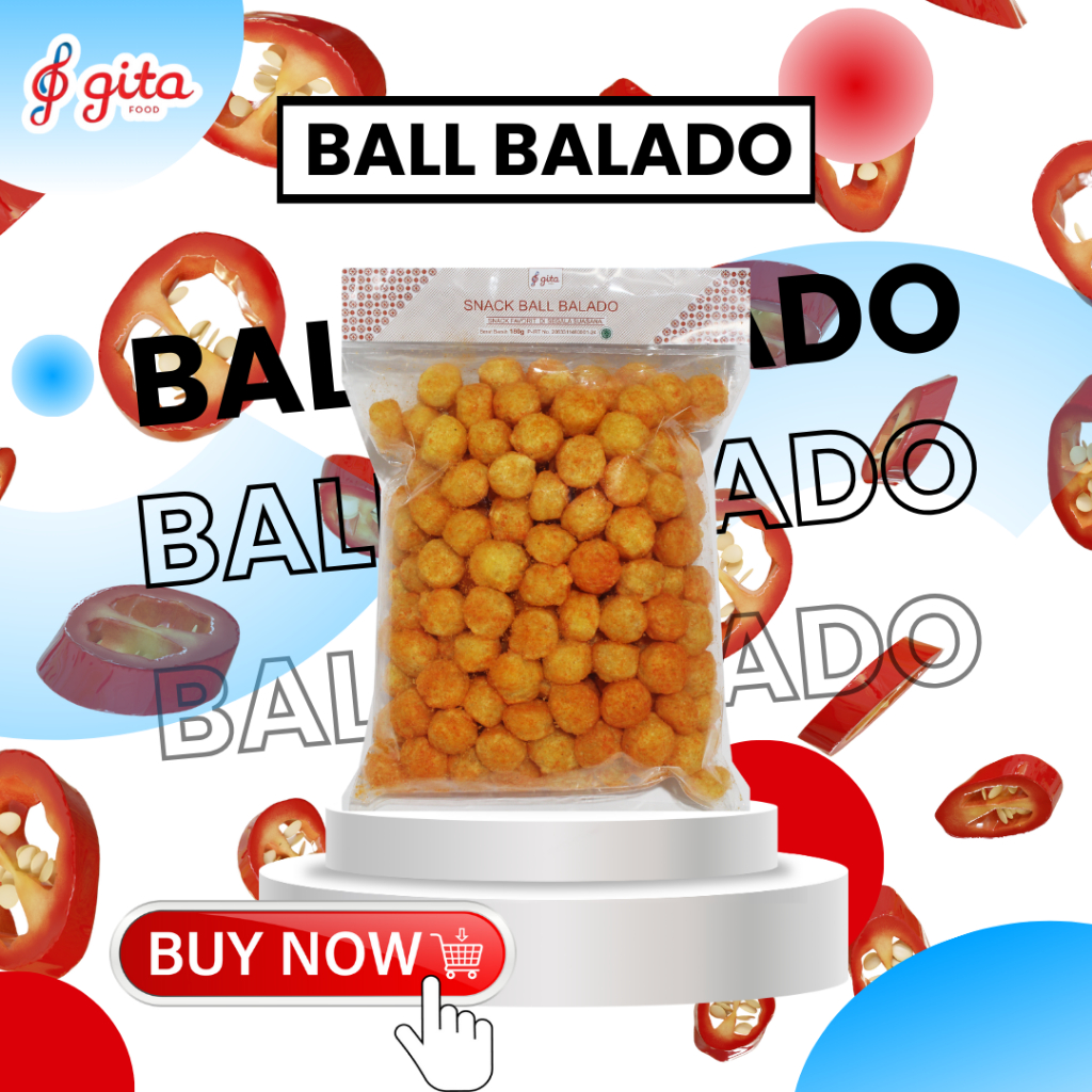 Jual [SO] Cemilan Snack Ball Rasa Balado (180 g) | Shopee Indonesia
