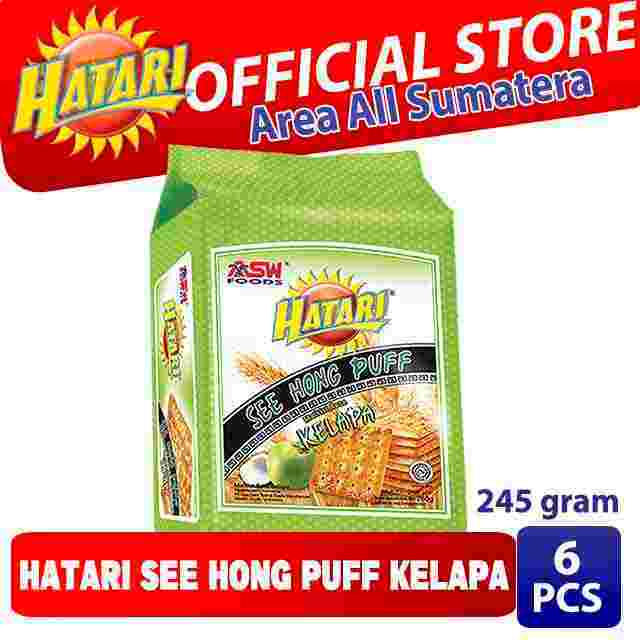 Jual Hatari See Hong Puff Kelapa 245 Gram ( 6 pcs ) | Shopee Indonesia
