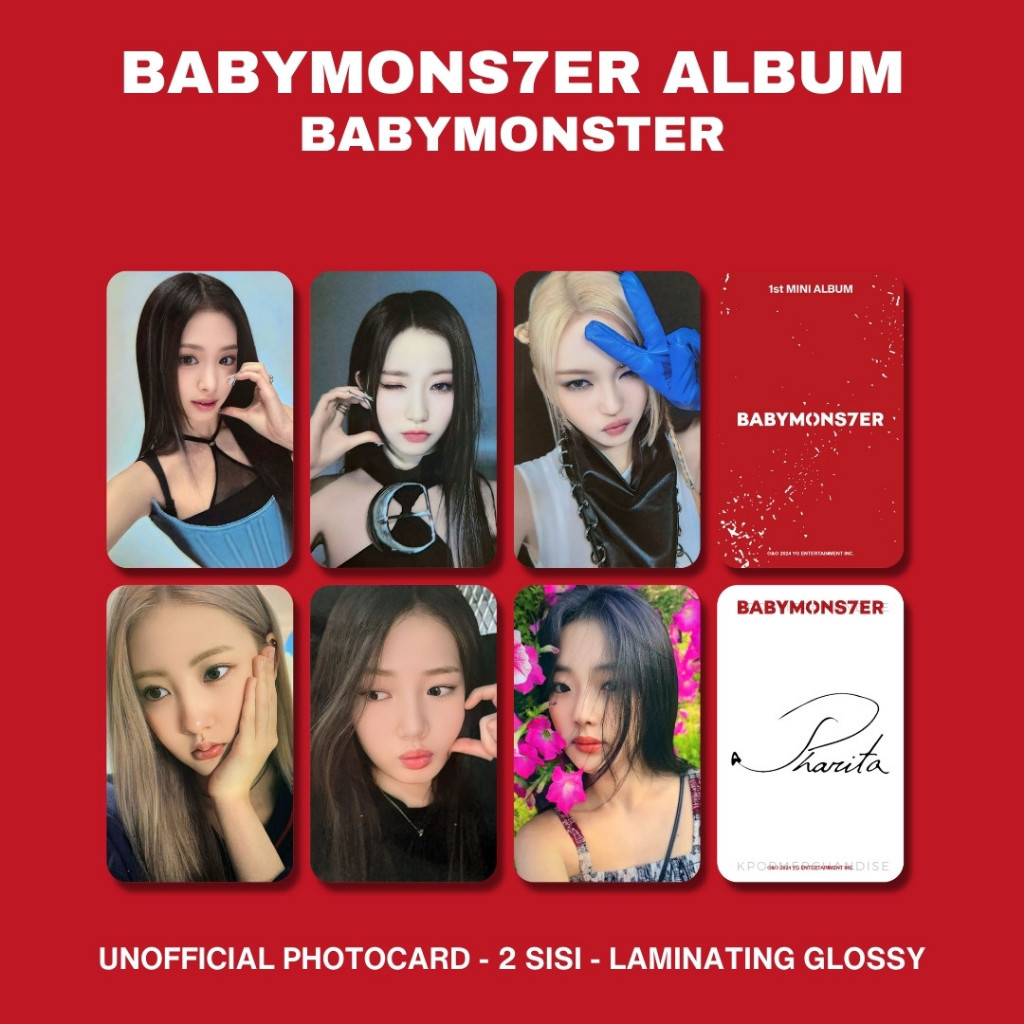 Jual photocard babymonster baby monster babymons7er album ahyeon asa chiquita pharita rami rora ...