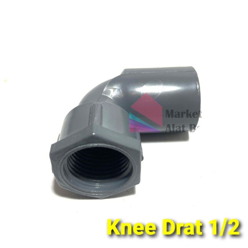 Jual Knee Keni L Elbow Drat Dalam 1/2 Inch Fitting Pipa PVC | Shopee ...