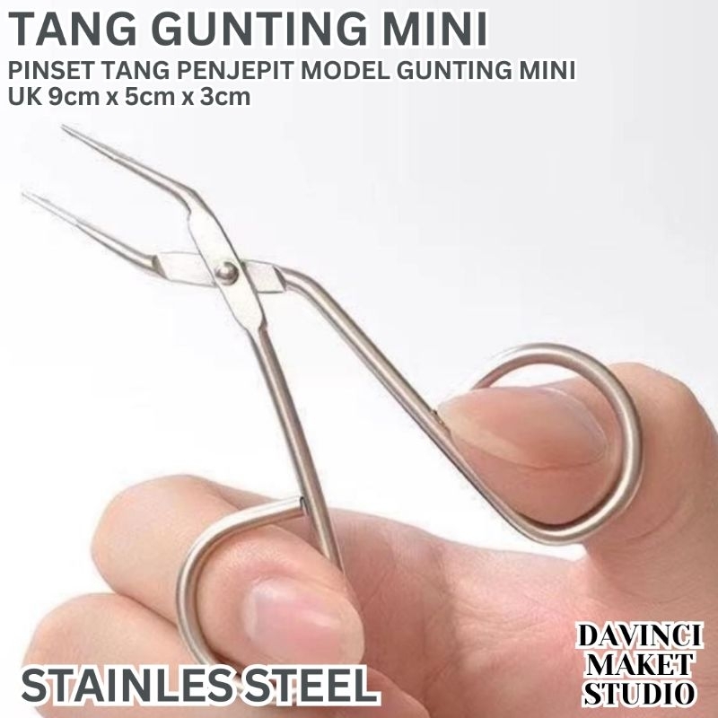 Jual (SS) Gunting Tang Mini Pinset Jepit Multifungsi Kecil Stainless ...