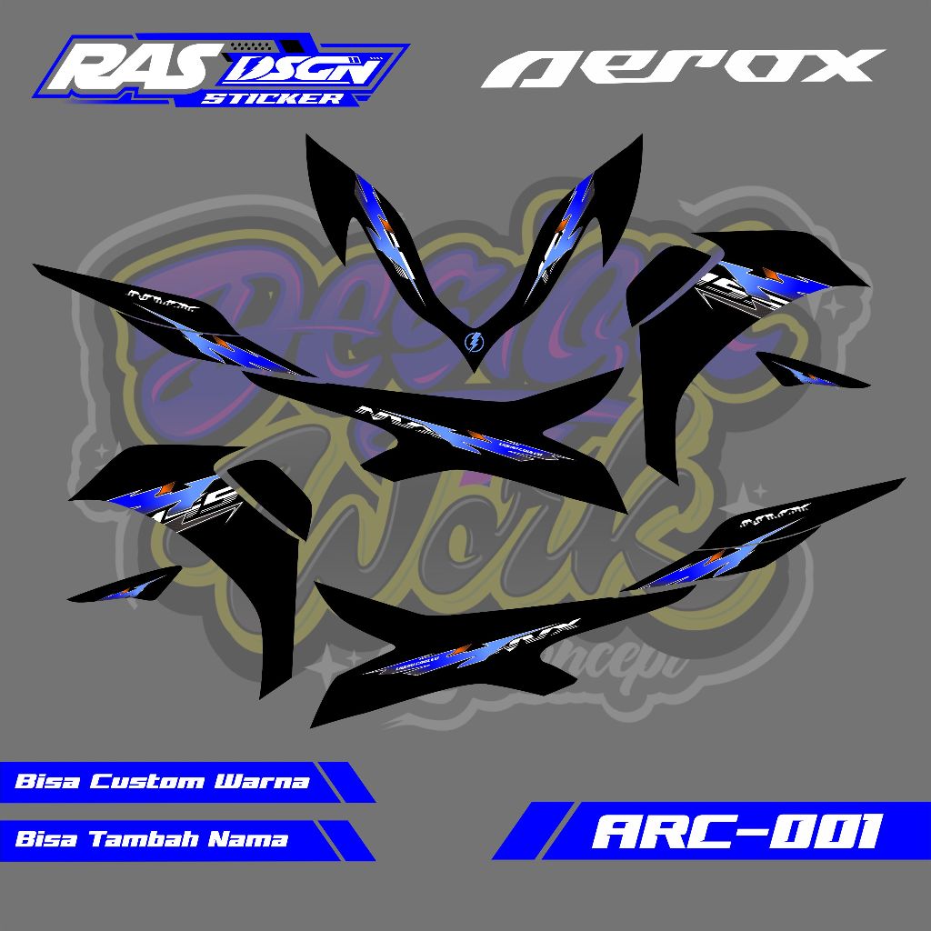 Jual Striping Custom Aerox New Design / Striping Aerox New Custom ...