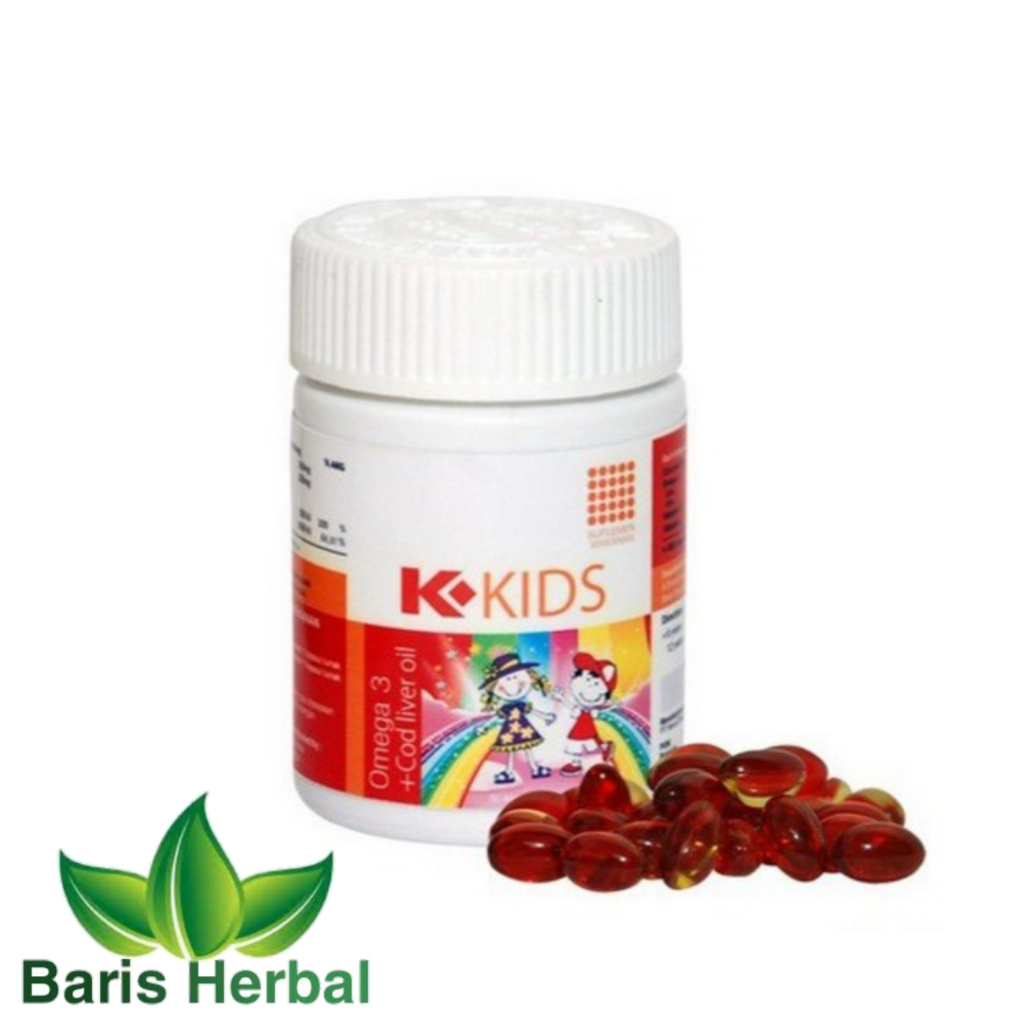 Jual Omega Kids | Minyak Ikan Omega 3 | K Kids Original 30 Capsule ...