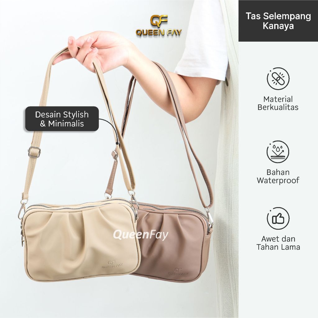 Jual Queen Fay Kanaya Cocoly Tas Selempang Sling Bag Wanita Waterproof ...
