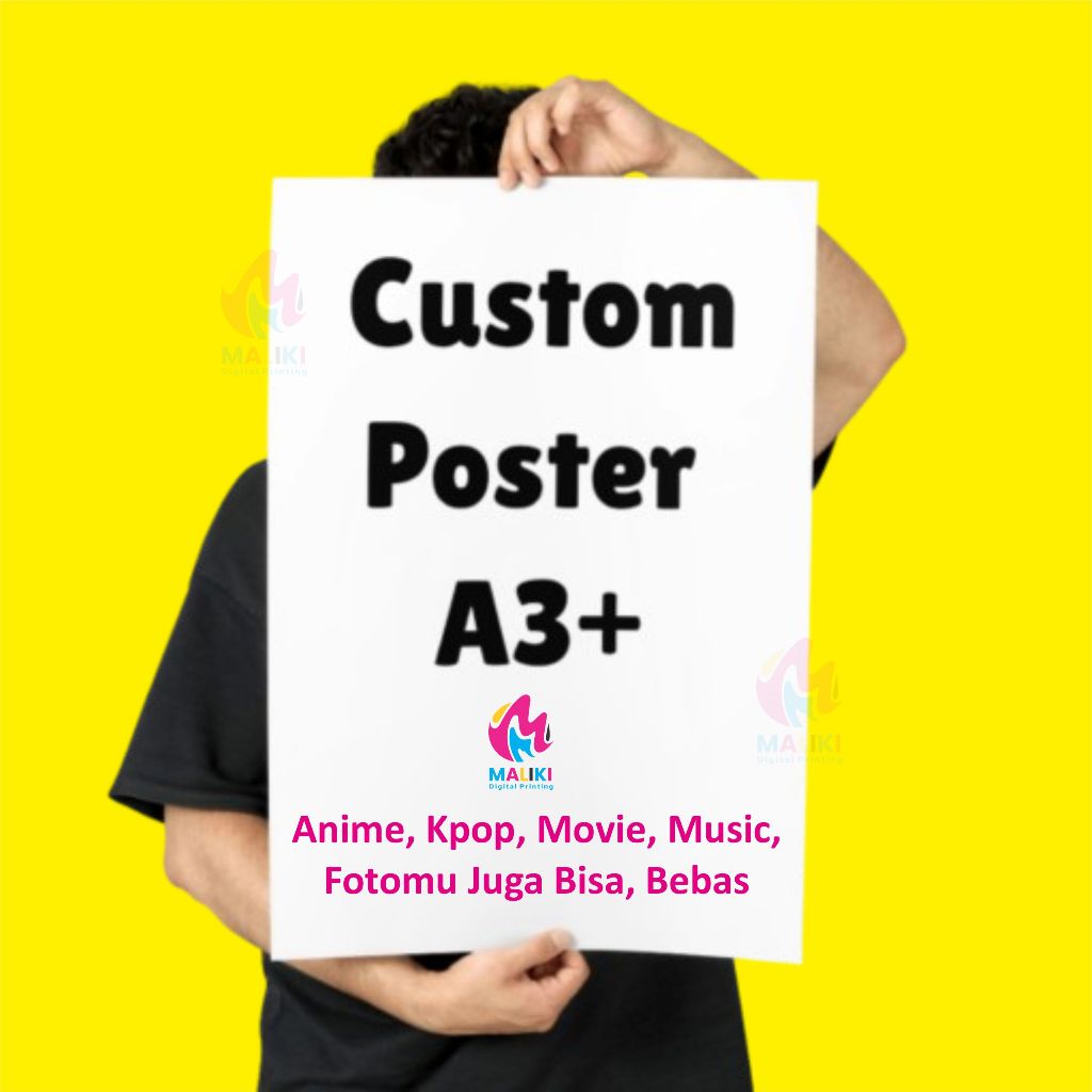 Jual Poster Custom Ukuran A3+ Order 10 Free 2 poster | Shopee Indonesia