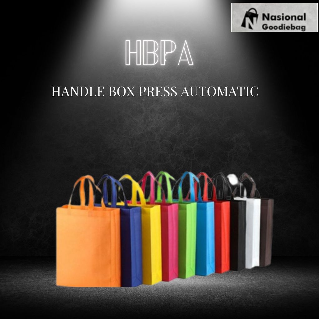 Jual Tas Box Spunbond Goodie Bag Standing Handle Box Auto Press HBPA ...