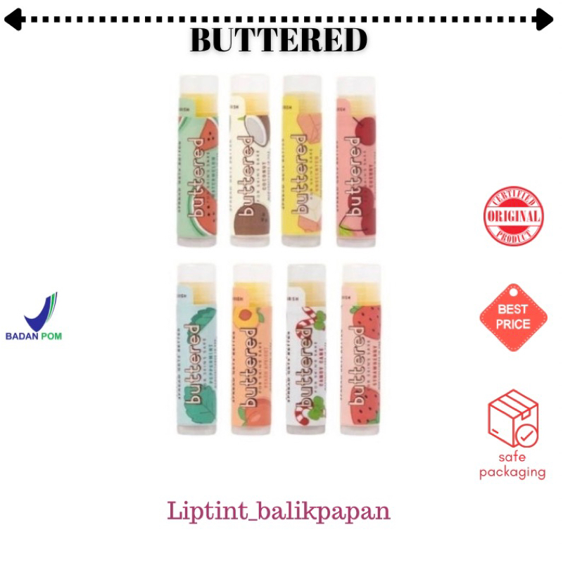 Jual Buttered Premium Lip Balm SPF 15 | Shopee Indonesia