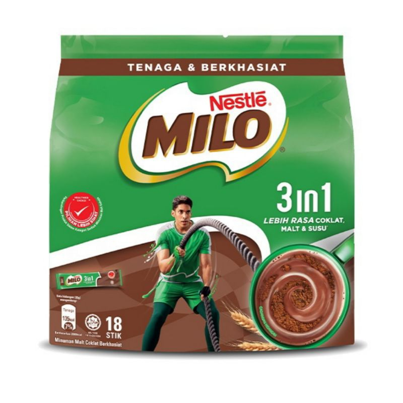 Jual Milo 3 in 1 Original Malaysia (18 sticks x 33 gr) | Shopee Indonesia
