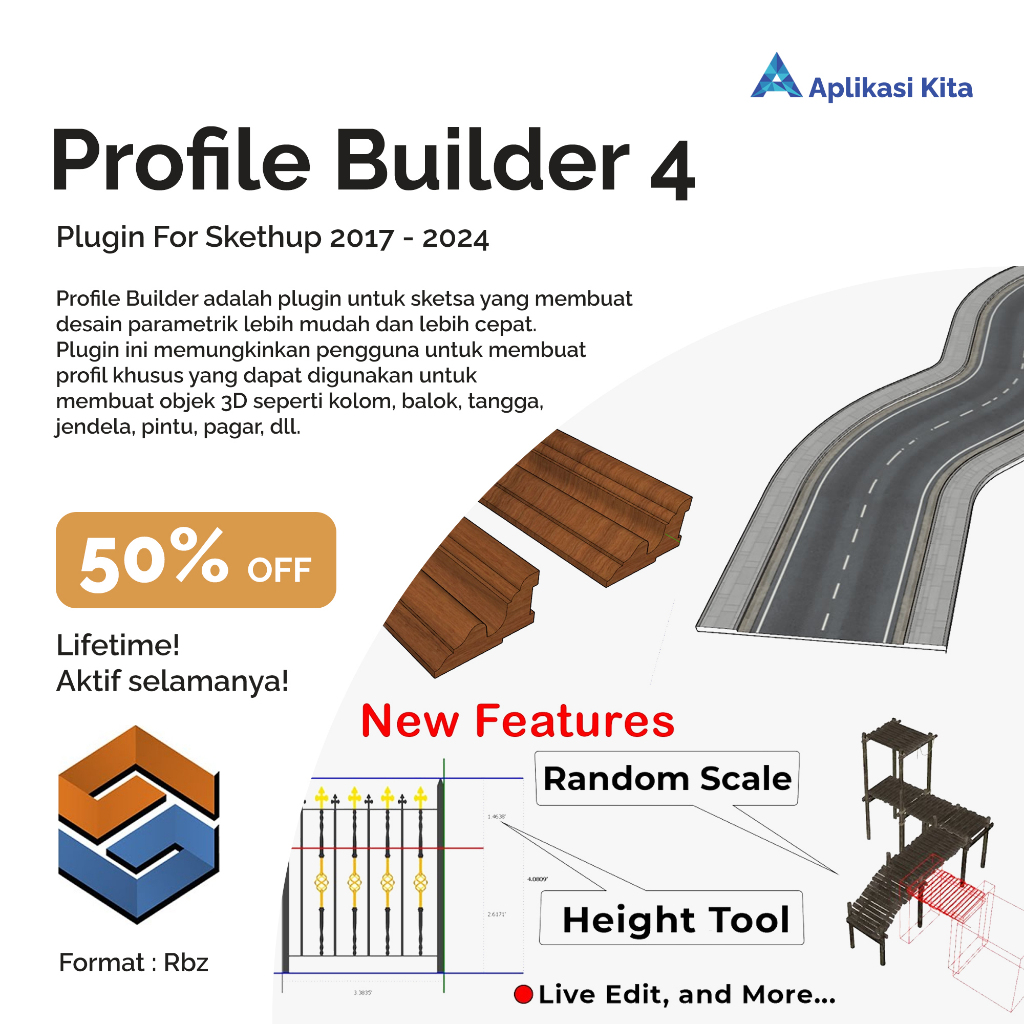 Jual Profile Builder 4 for SketchUp - For Windows | Shopee Indonesia