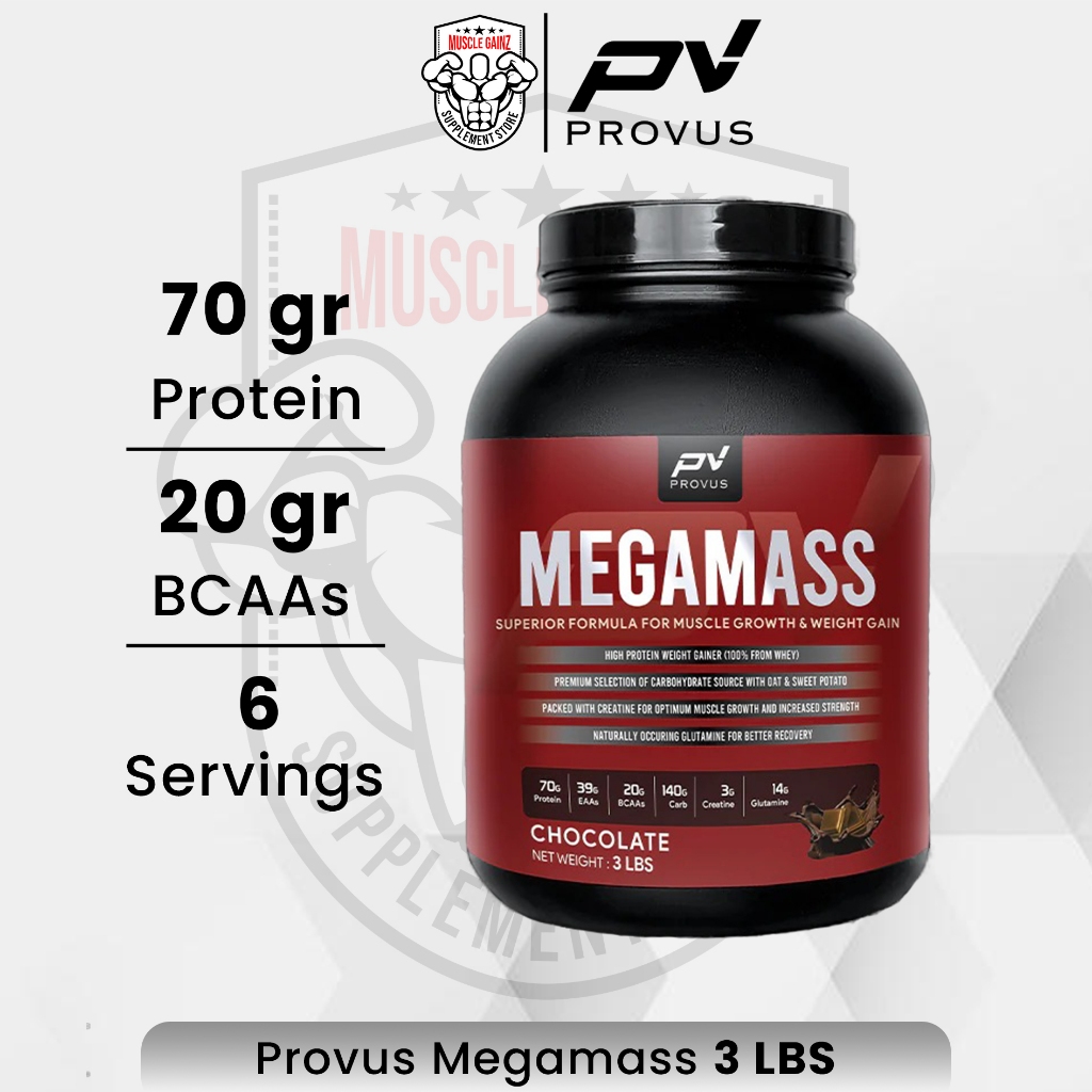 Jual Provus Megamass 3lbs Mega Mass Gainer Susu Penambah Berat Badan ...