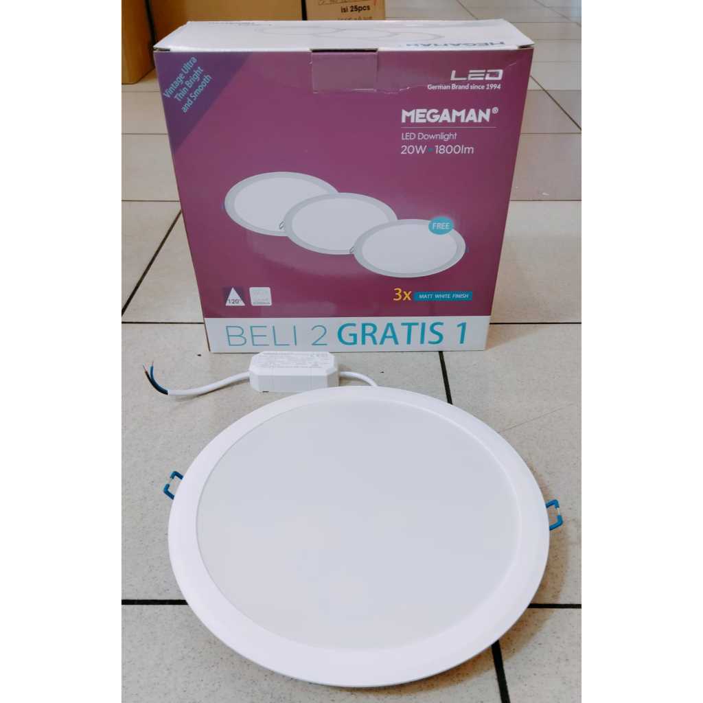 Jual MEGAMAN DOWNLIGHT 20WATT 4000K LAMPU LED DOWNLIGHT 20W | Shopee ...