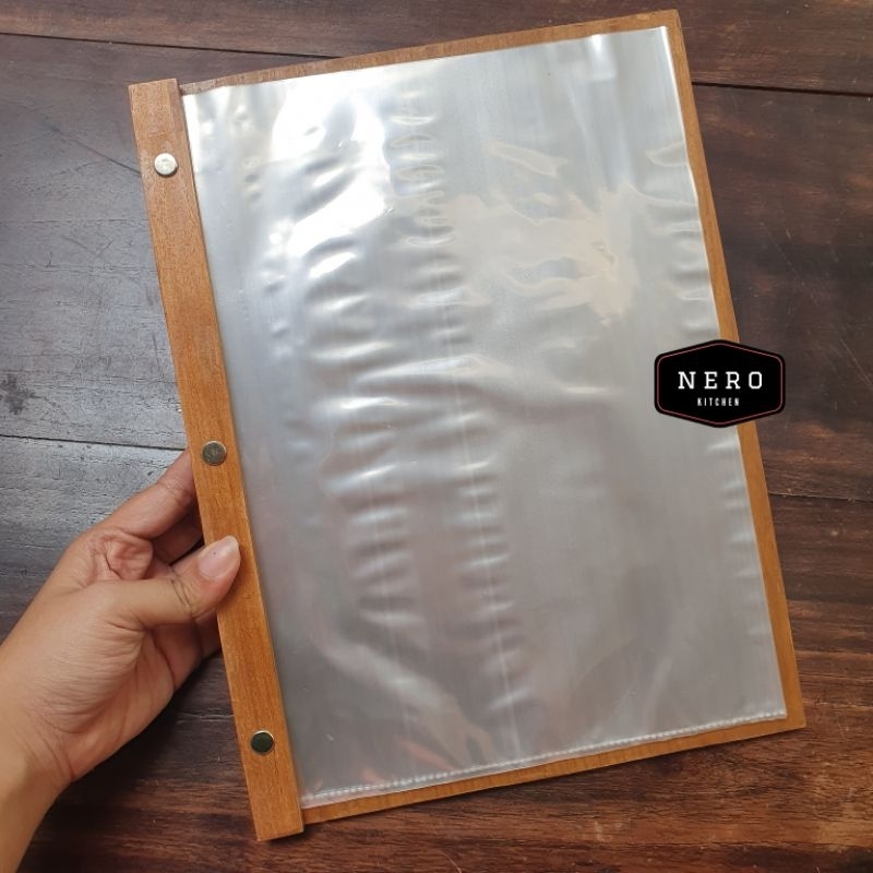 Jual Buku Menu Kayu / Wooden Menu Book / Papan Menu Kayu Wooden Board ...