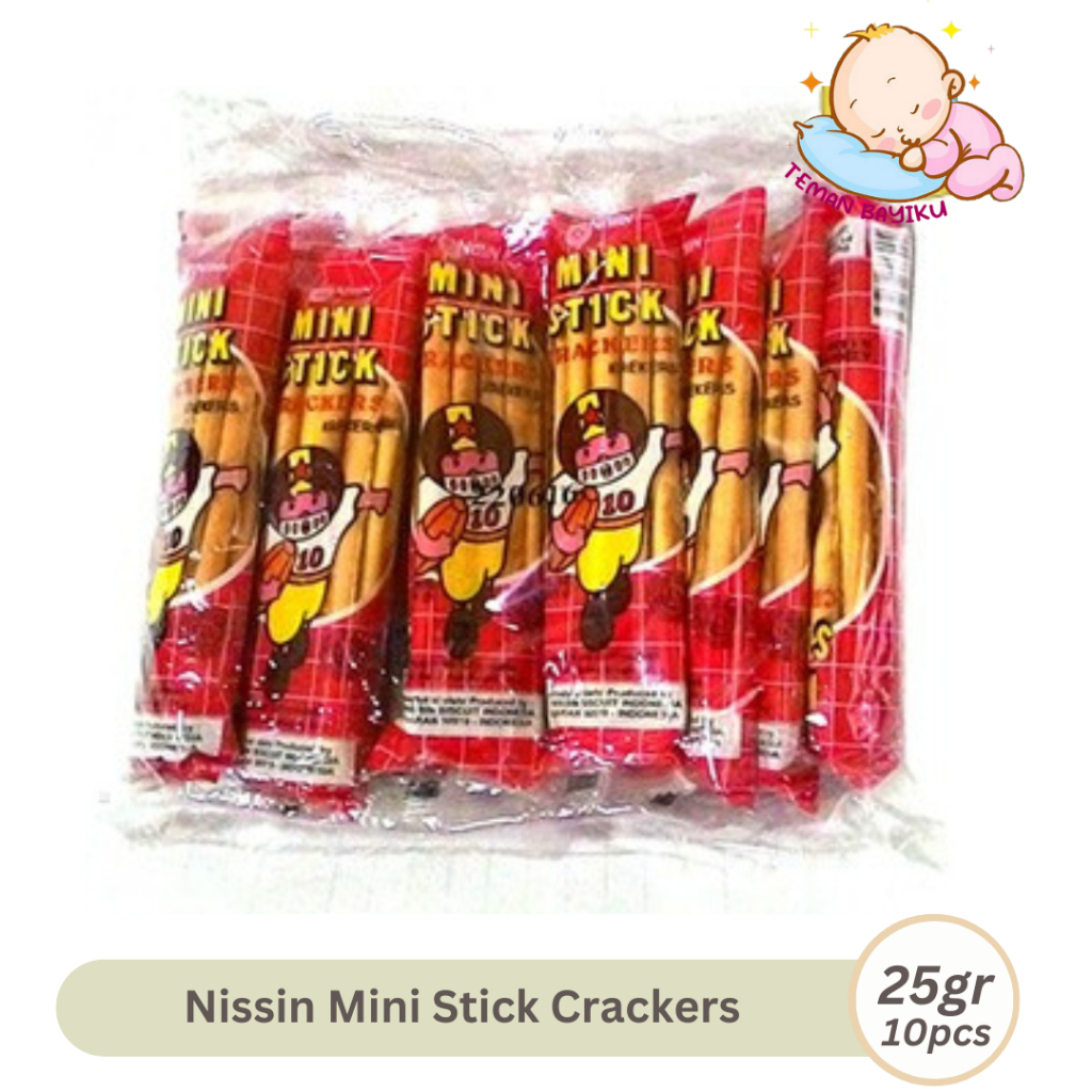 Jual Nissin Mini Stick Crackers 25gr x 10pcs/pack Krekers Stik Snack ...