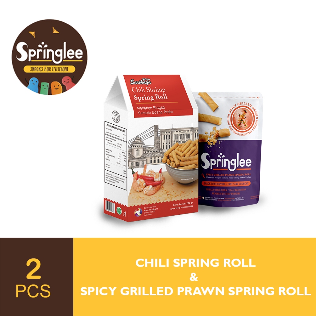 Jual Springlee Sumpia Udang Pedas dan Sumpia Udang Bakar Pedas | Shopee ...
