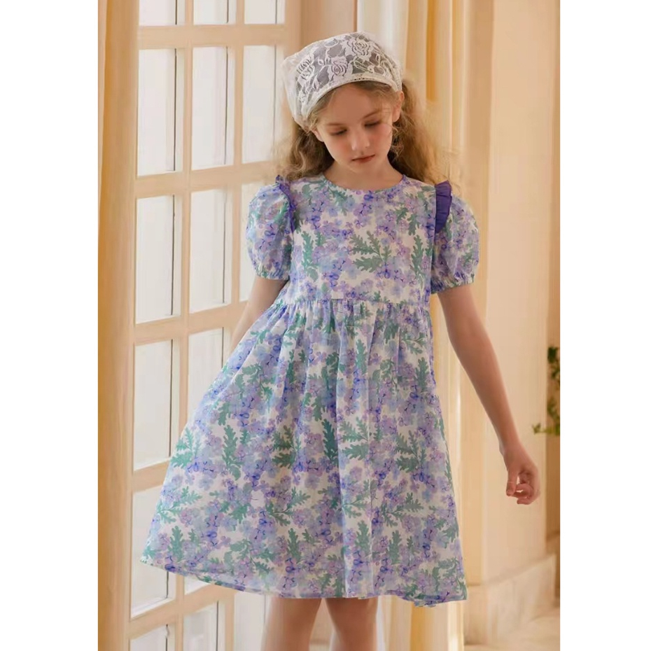 Jual Terbaru Dress Bunga Anak Cewe Manis Gaun Bunga Anak Perempuan Gaun ...