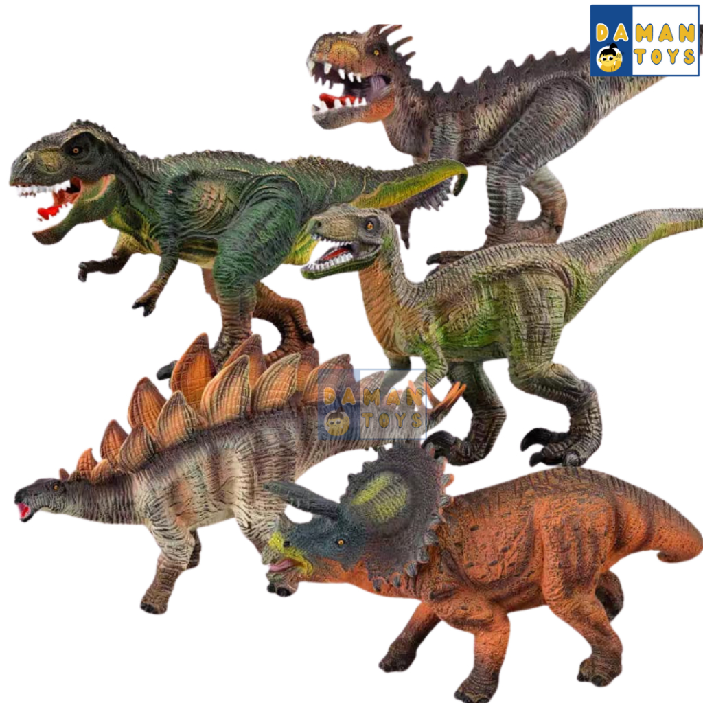 Jual Mainan Dinosaurus T-Rex Tyrannosaurus Karet Bunyi Running Figure ...
