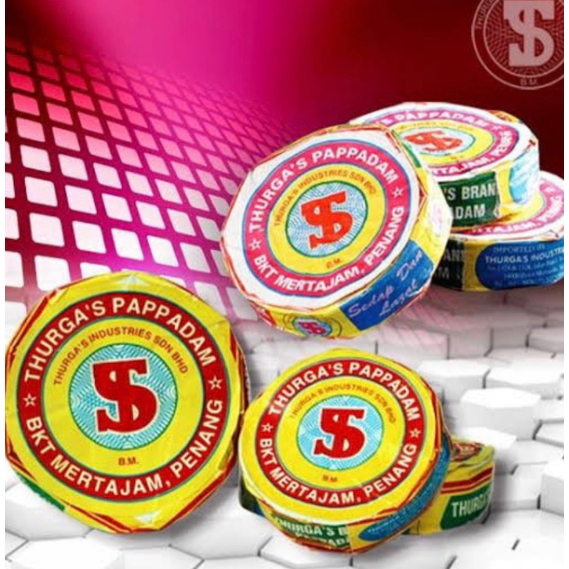 Jual ThurgaS Pappadam 100gr / Kerupuk khas India / papadum | Shopee ...