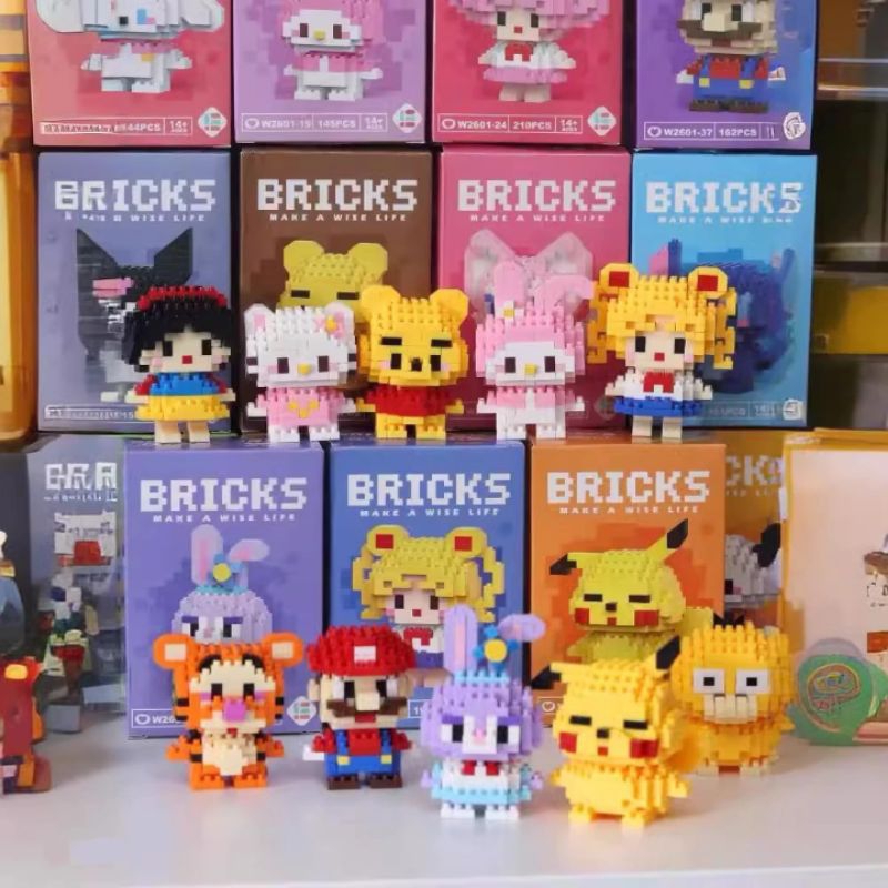 Jual Bricks Karakter Mainan Menyusun Nano Blok Permainan Anak Edukatif ...