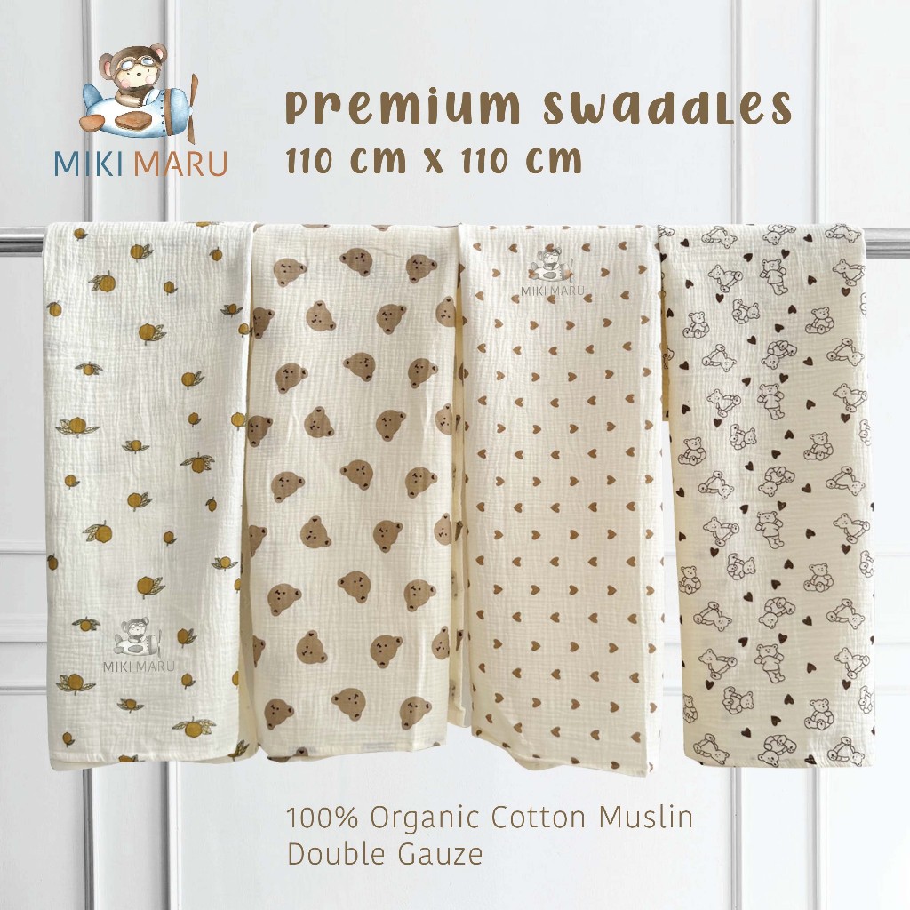 Jual Mikimaru Kain Bedong Bayi Motif | Selimut Bayi | Premium Pattern ...