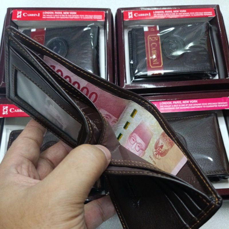 Jual Dompet Pria CABRINI Mini 9-86 Ukuran Pas || Dompet Lipat Mini ...