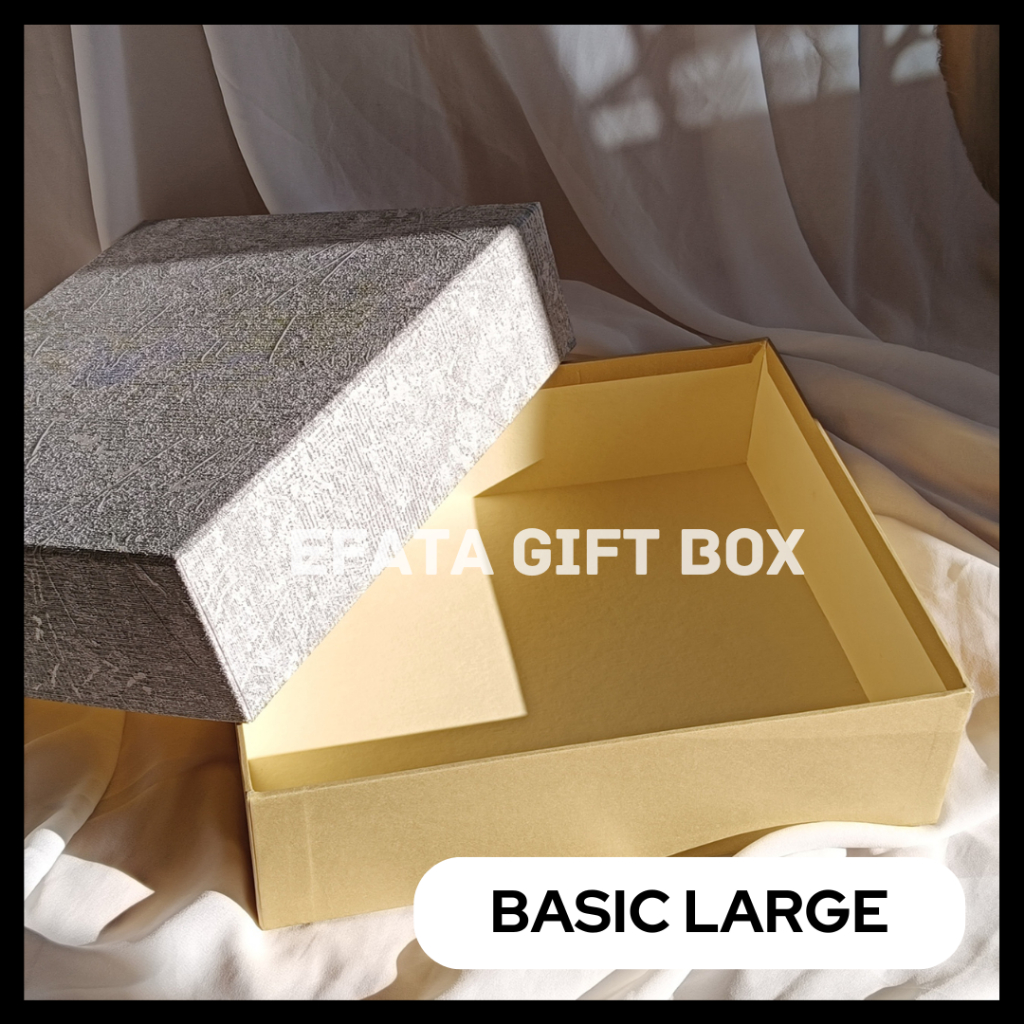 Jual BASIC Large Hard Box Hardbox Gift Box Hampers Kotak Kado Bridesmaid Box Lamaran Engagement ...