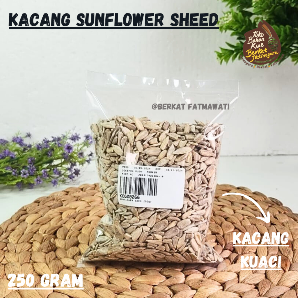 Jual BIJI SUNFLOWER SHEED / KUACI KUPAS / BIJI KUACI KEMASAN 250 GRAM ...