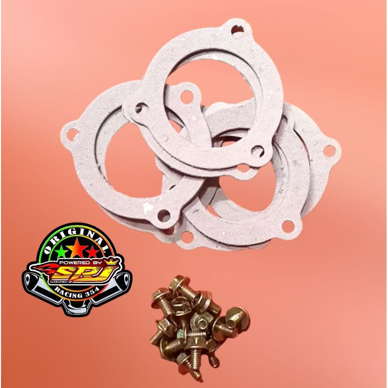 Jual 3 baut dan gasket perpack packing pack knalpot satria fu standar ...