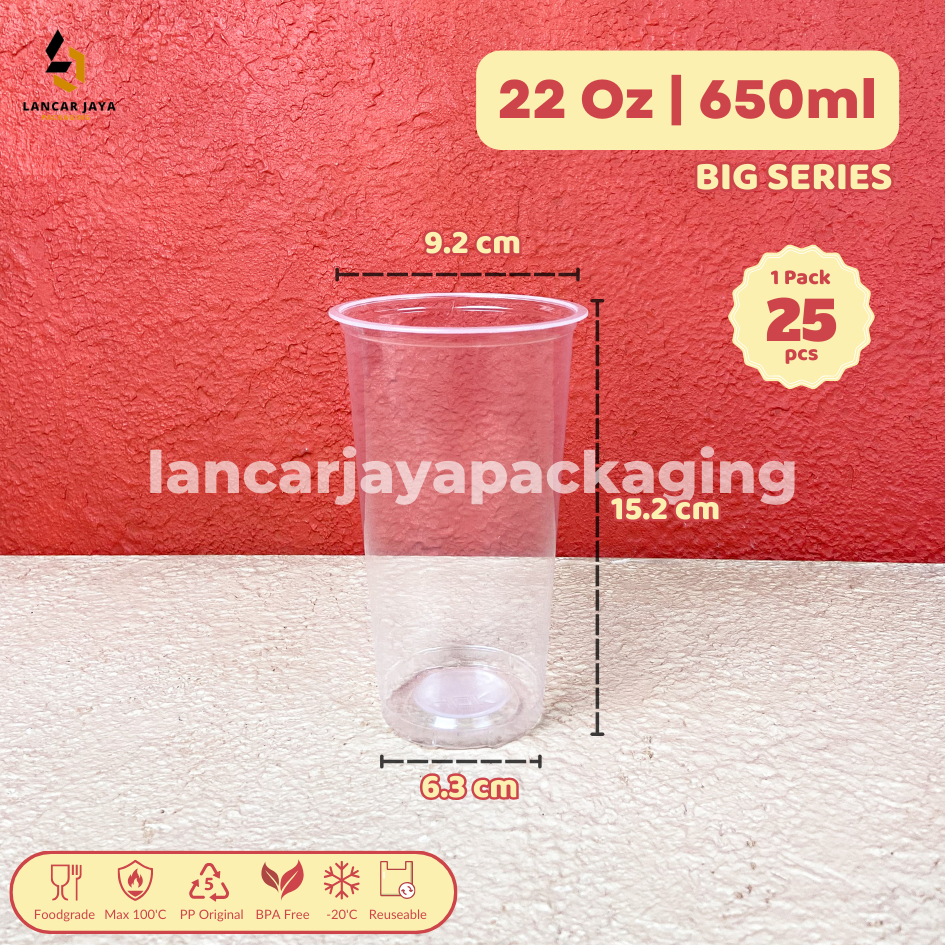 Jual Gelas Plastik Es Teh Jus Pop Ice Cup Minuman Dingin 8 10 12 14 16 ...